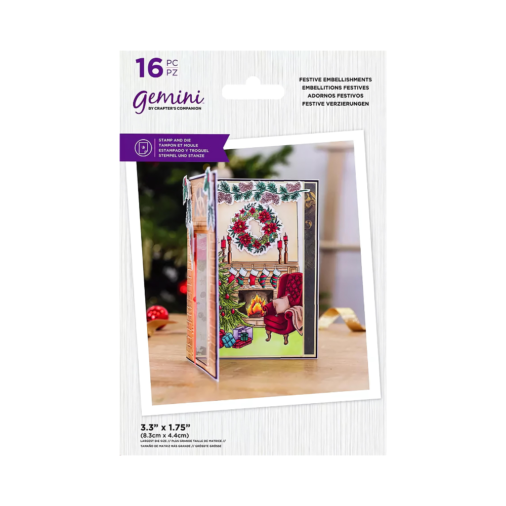 Gemini Festive Embellishments - Papercraft Stamp and Die – HOBBYHOP