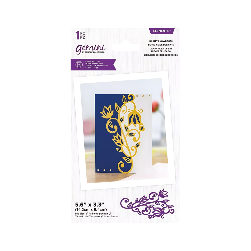 Gemini Elements Dainty Snowdrops - Papercraft Die – HOBBYHOP
