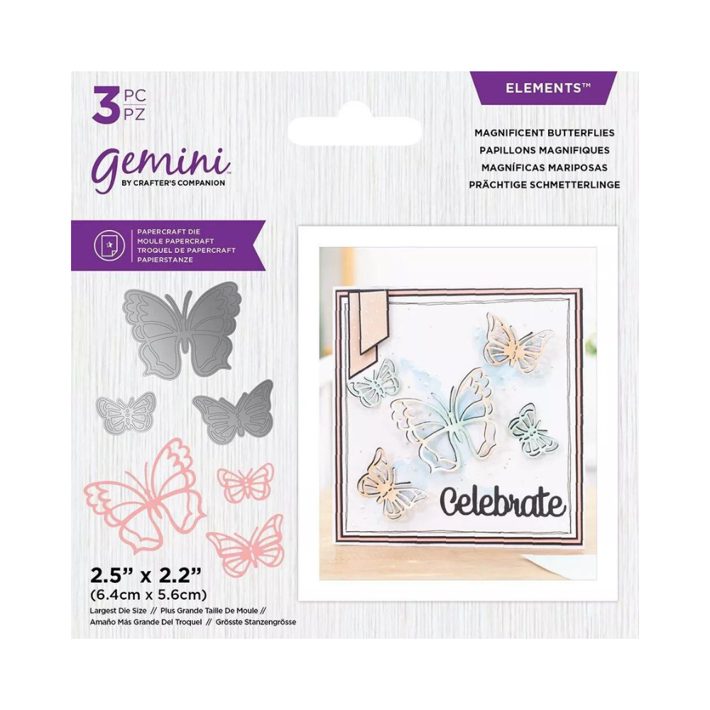 Gemini Elements - Magnificent Butterflies Papercraft Die – HOBBYHOP