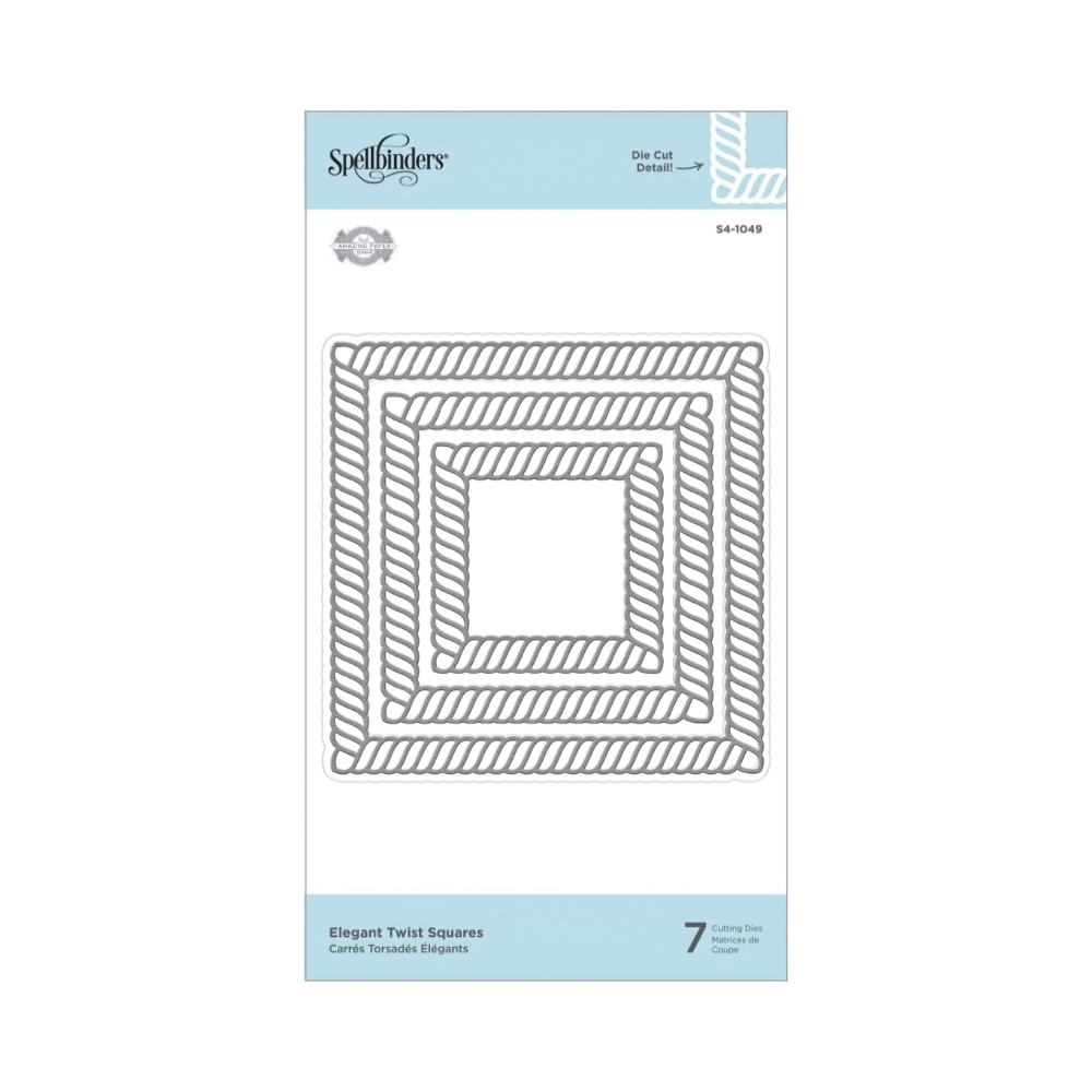 Spellbinders Cutting Die - Elegant Twist Squares – HOBBYHOP